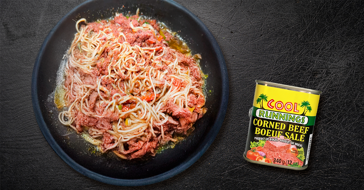 Bully Beef Spaghetti |Cool Runnings Foods