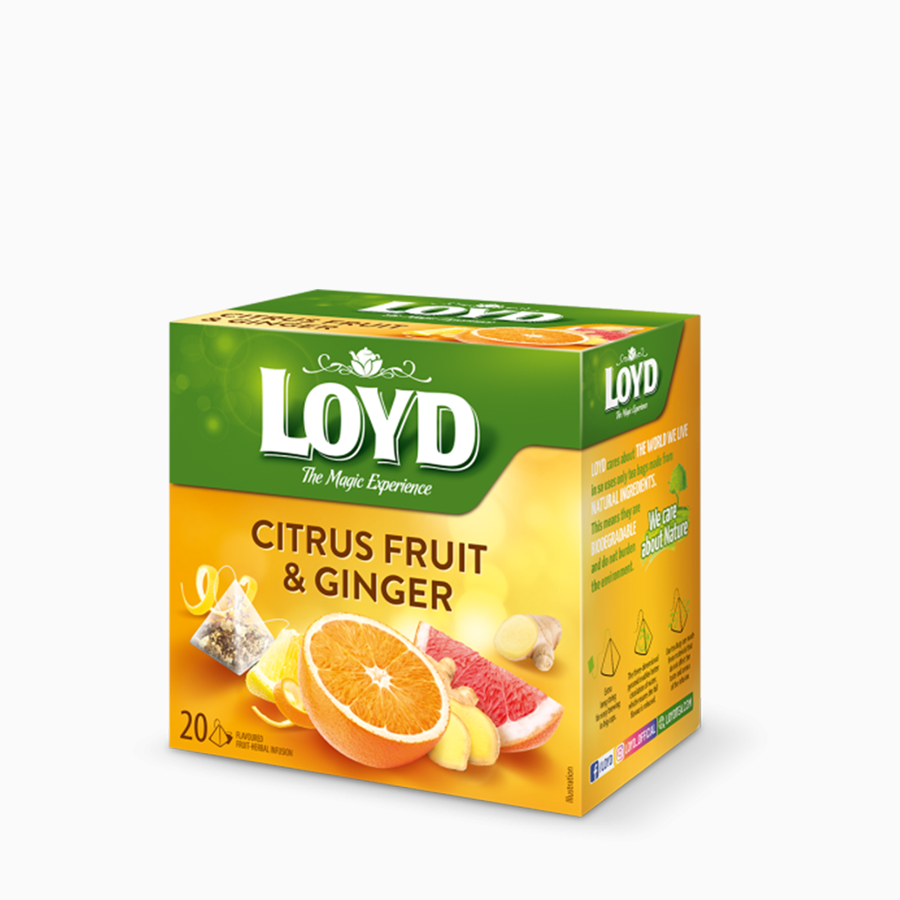 Loyd Citrus Fruit & Ginger Tea – Zesty Daily Boost |Cool Runnings Foods