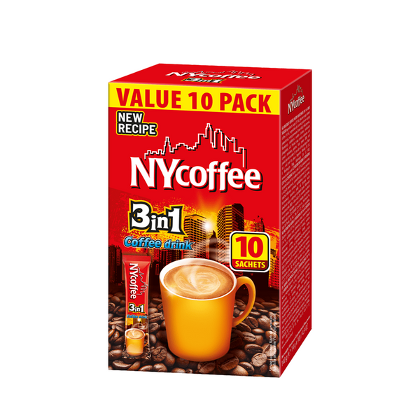 NY Coffee 3 in 1 Coffee Drink - 10 pack |Cool Runnings Foods